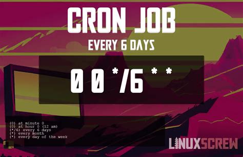 Cron Job Every 6 Days Crontab