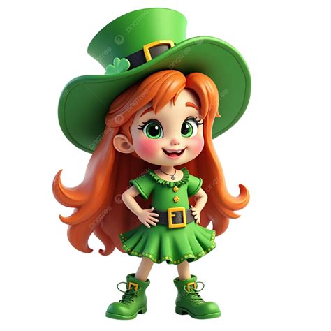 Female Leprechaun A Cheerful Character For St Patrick S Day Female