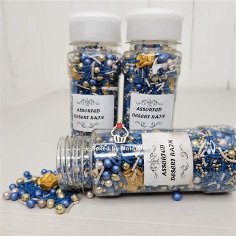 Assorted Desert Rain Sprinkles Baked By Nataleen