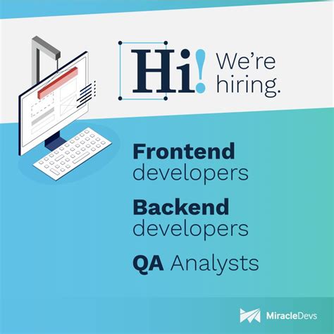 Miracle Devs Inc On Linkedin Frontend Backend Qa
