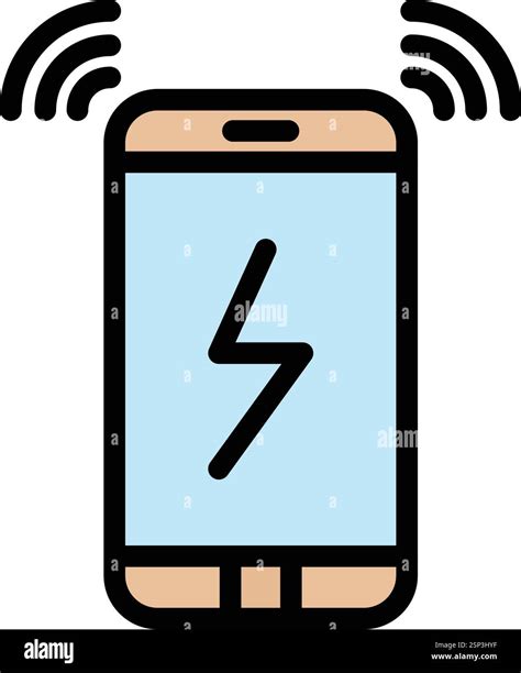 Wireless Charging Vector Icon Design Illustration Stock Vector Image