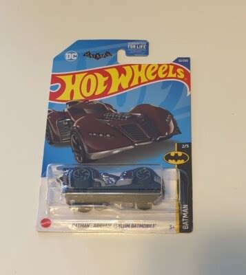 2022 Hot Wheels Batman Arkham Asylum Batmobile 2 5 32 250 Maroon Ebay