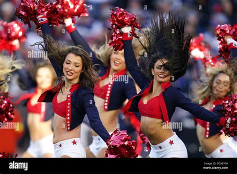 New England Patriots Cheerleaders Perform During An Nfl Football Game