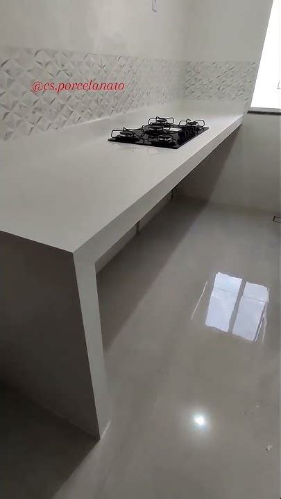 Cozinha No Porcelanato Polido Branco Liso Da Embramaco Youtube