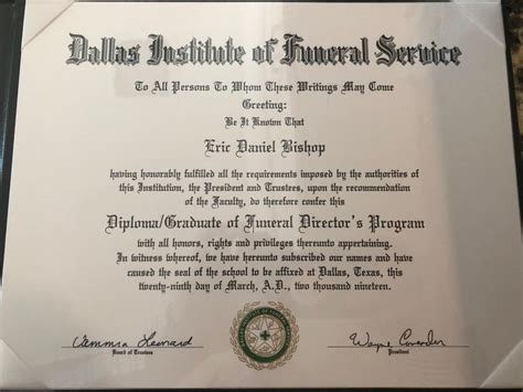 Graduated With Honors Eric Bishop