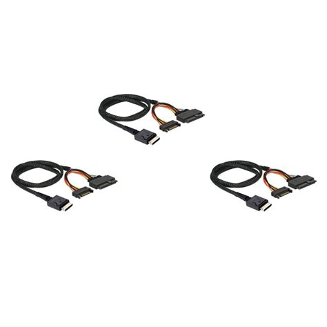 3x Gen 4 Oculink Sff 8611 4i To Pcie Sff 8639 U 2 Nvme With Sata 15p