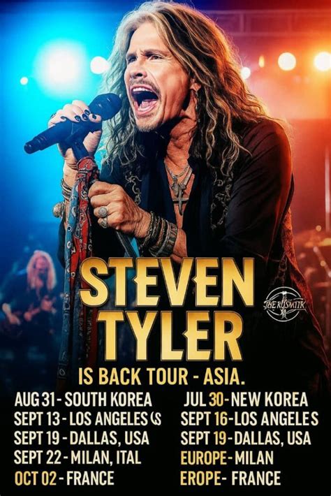 Steven Tyler Ignites The Stage Again — “is Back Tour 2026” Goes Global