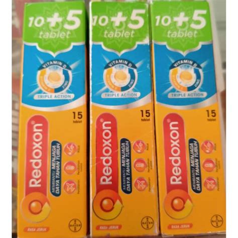 Jual Redoxon Membantu Daya Tahan Tubuh Komposisi Vitamin C 1000mg Vitamin D 400 Iu Zinc 10mg