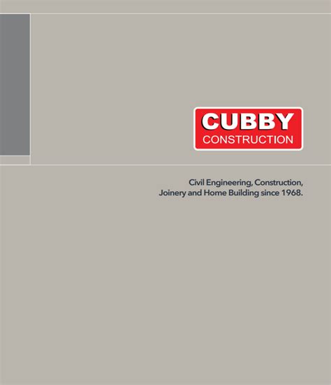 Company Brochure Cubby Construction Ltd
