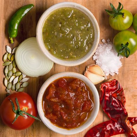 Salsas Mexicanas Verde Y Roja