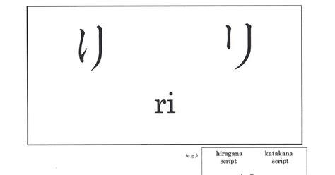 Learning Japanese Language 〜sakuras Japanese〜 Riり、リ Learning Hiragana And Katakana