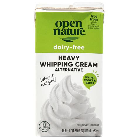 Open Nature Dairy Free Heavy Whipping Cream Alternative 169 Fl Oz