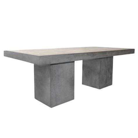 Blok Rectangle Concrete Dining Table Outdoor Tables Nz