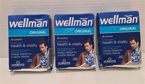 Wellman Original Multi Vitamin Minerals For Men X3 Total 90 Tablets Cdon