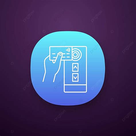 Nfc Credit Card Reader App Icon Pay Security Elevator Vector Pay Security Elevator Png And