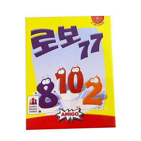한국어 버전 로보77 0077 카드게임 세트 친구 가족과 함께하는 스트레스 해소 보드게임 설명서를 증정하다 한국 보드 게임