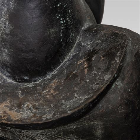 Picassian Style Bronze Sculpture 1960s Flair