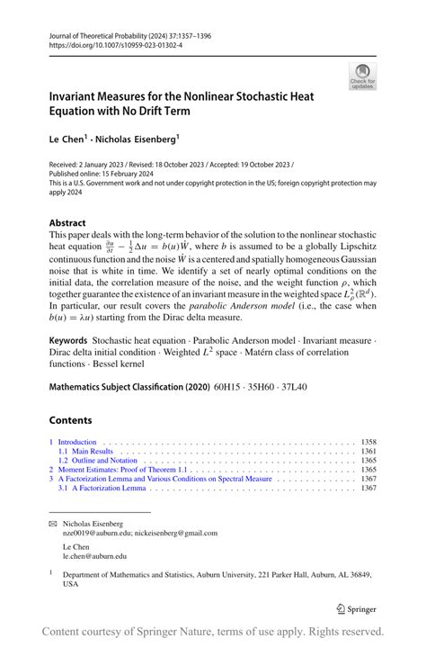 Invariant Measures For The Nonlinear Stochastic Heat Equation With No