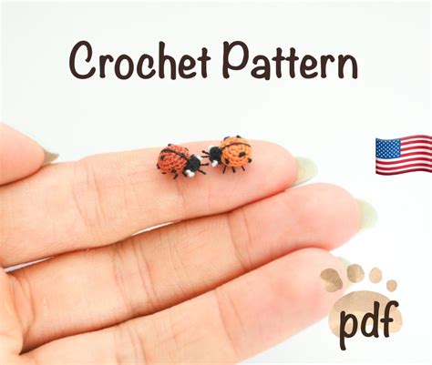 Crochet Pattern Micro Ladybug Amigurumi Make Your Own Etsy