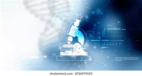 Microscope Test Tube Technology Low Poly Stock Vector Royalty Free