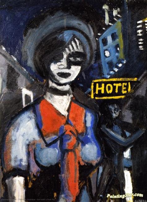 Artwork Replica Girl With A Red Tie 1907 By Auguste Chabaud Inspired