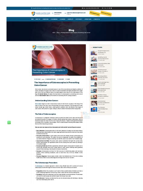 The Importance Of Colonoscopies In Preventing Colon Cancer Kaizen