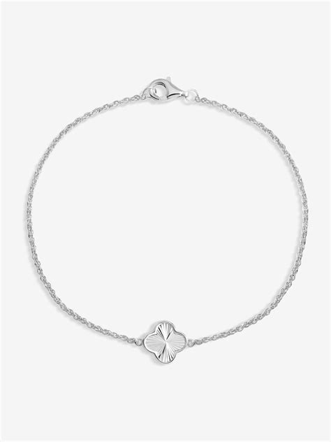 Buy Simply Silver 925 Sterling Silver Polished Diamond Cut Clover