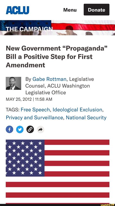 Campaign New Government Propaganda Bill A Positive Step For First