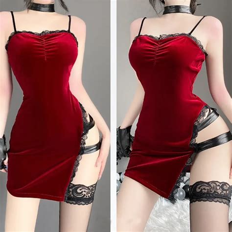 Ada Wong Resident Evil Cosplay Red Dress For Fans Kawaii Stop