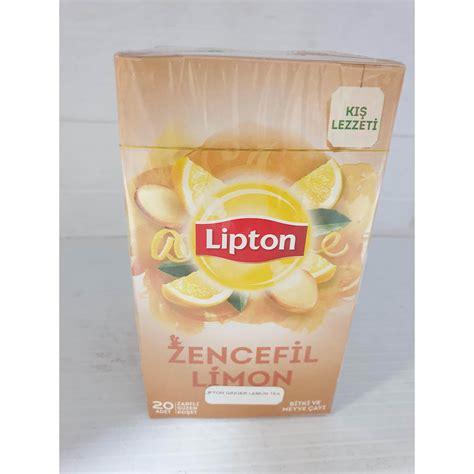 Lipton Ginger Lemon Tea 20 Bags European Grocery Store
