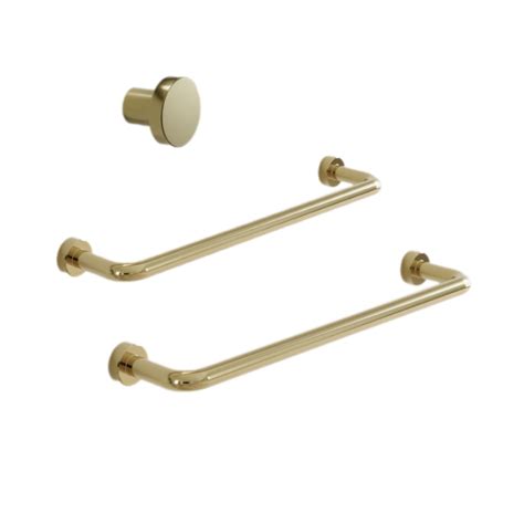 Polished Brass Lounge Cabinet Knob And Wire Drawer Pulls Euro • Knobs