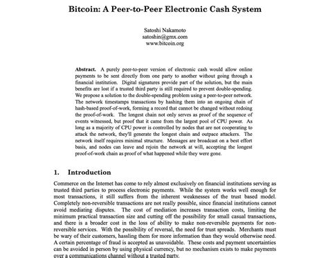 Satoshis Bitcoin White Paper Officially Turns 15 Today Dailycoin