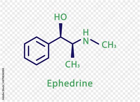 Ephedrine Chemical Formula Ephedrine Structural Chemical Formula