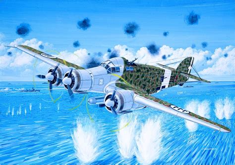 Savoia Marchetti Sm 79 Sparviero Aircraft Art Airplane Art Aviation Art