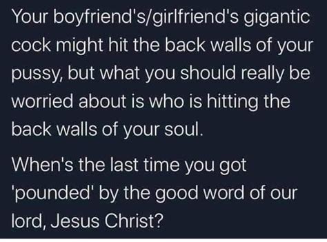 Have You Let Jesus Go Balls Deep Rreligiousfruitcake