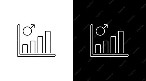 Premium Vector Male Gender Population Growth Statistic Infographic