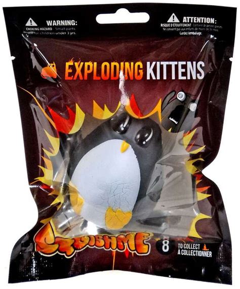 Exploding Kittens Squishme Adorable Penguin Squeeze Toy