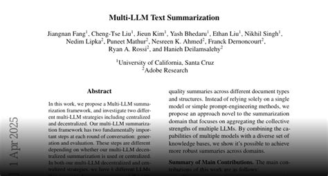 Paper Page Multi Llm Text Summarization
