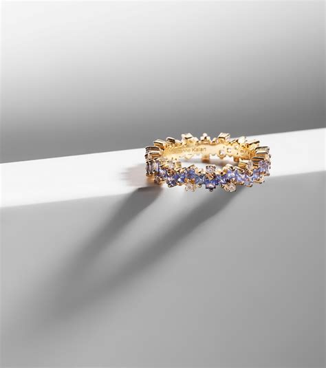 18kt Gold Ring With Sapphires And Diamonds In Blue Suzanne Kalan Mytheresa
