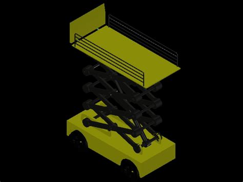 3d Platform Scissor Lift In Autocad Cad Download 62592 Kb Bibliocad