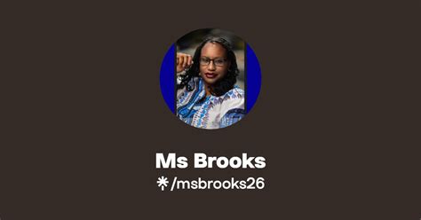 Ms Brooks Instagram Tiktok Linktree