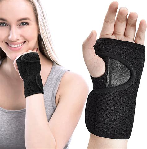 Carpal Tunnel Wrist Brace Night Support Metal Wrist Splint With 2