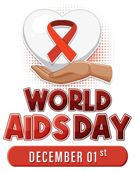 Free Vector World Aids Day Poster Design