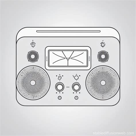 Monochrome Hi Fi Audio Pcb Design Logo Stable Diffusion Online