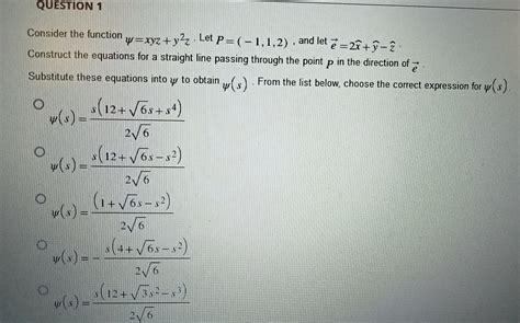 Solved Question 1 Consider The Function Y Xyz Y2z Let