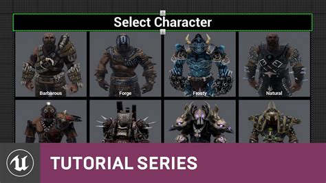 blueprint multiplayer character select design 20 v4 11 tutorial series unreal engine