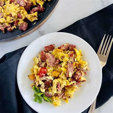Corned Beef And Egg Scramble The Short Order Cook