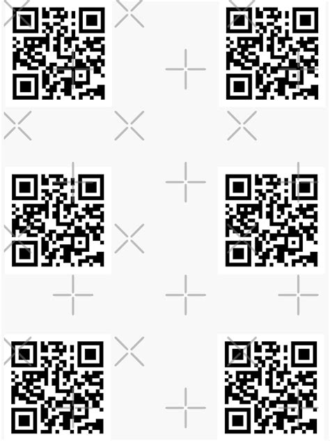 Set 6x Useless Web Qr Code Sticker For Sale By Zetaexe Redbubble