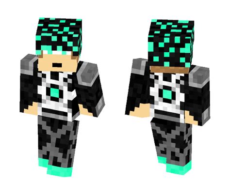 Install Half Cyborg Diamond Assassin Skin For Free Superminecraftskins