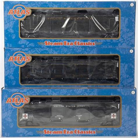Atlas O Gauge Army Passenger Cars Sleeper Hospital Kitchen Sold At